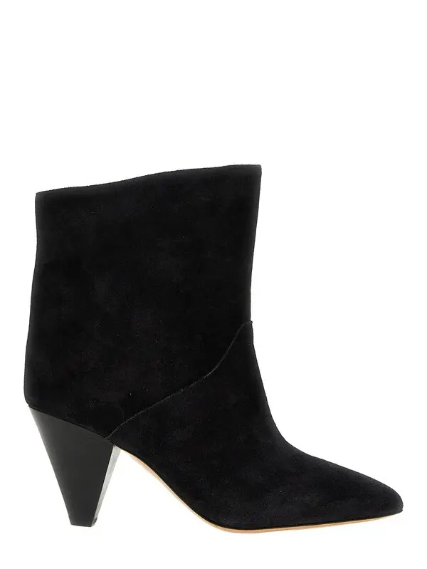 Isabel Marant Étoile Loline Suede Ankle Boots - Black