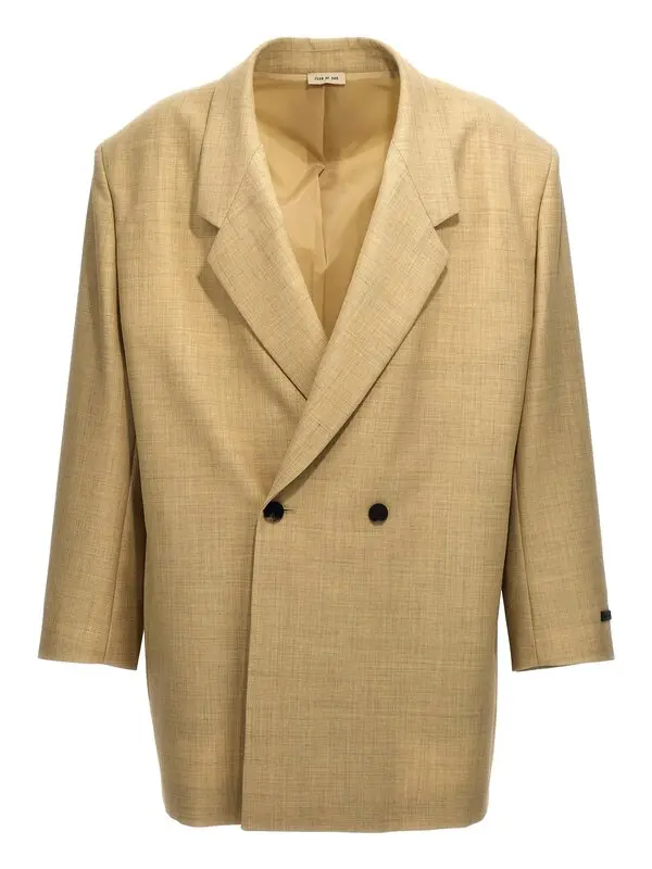 Fear Of God California Double-breasted Wool Blazer - Cream