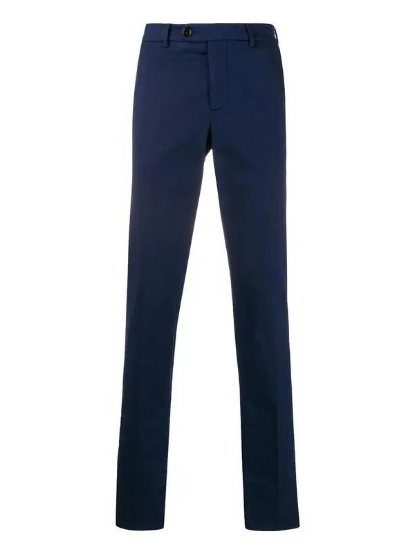Brunello Cucinelli Garment-dyed Cotton Gabardine Slim-fit Trousers - Multicolor