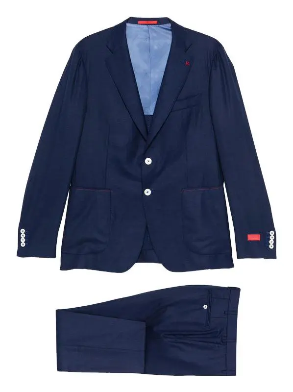 Isaia Suits Single Breasted Suits - Blue