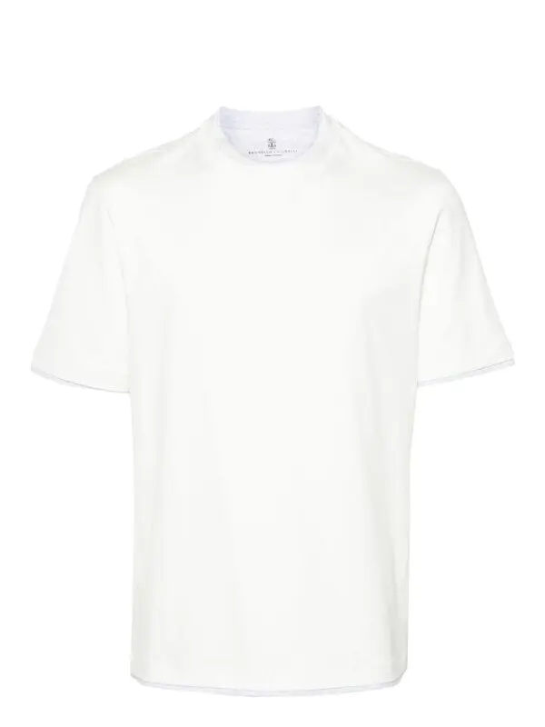 Brunello Cucinelli T-shirt With Faux-layering - Multicolor