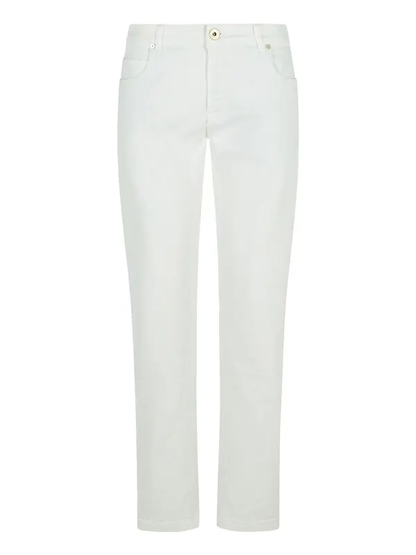 Eleventy Cotton Stretch Jeans - White