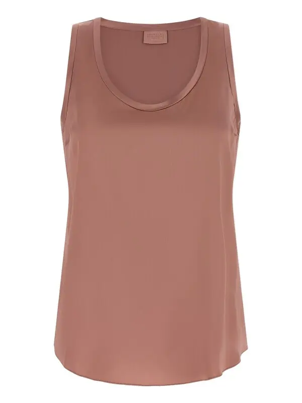 Brunello Cucinelli Silk Blend Top - Pink