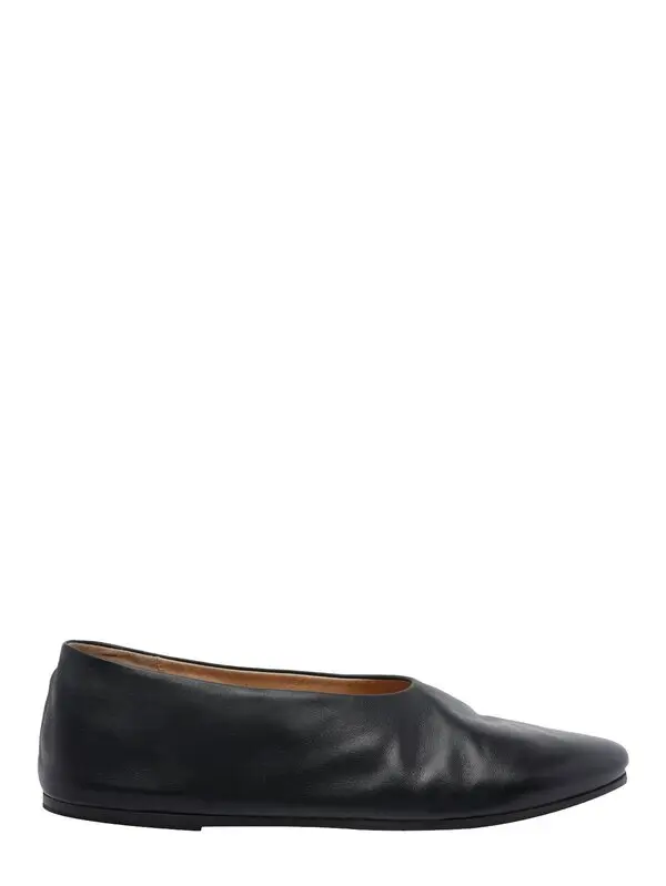 Marsèll Coltellaccio Leather Effect Flats - Black