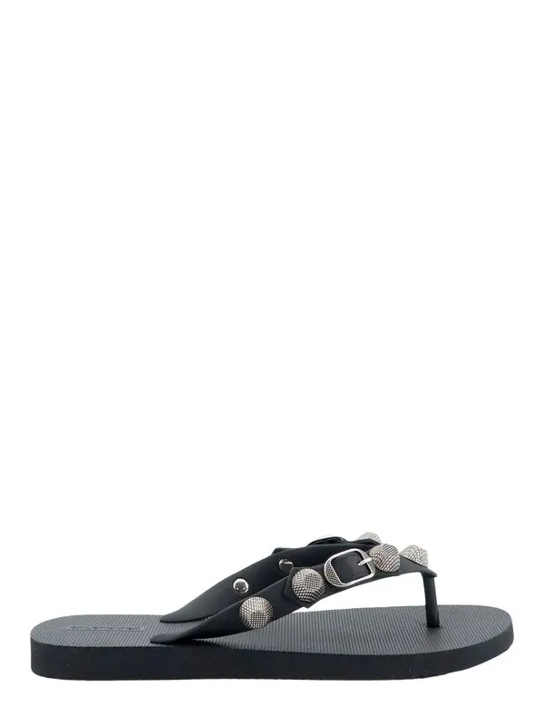 Balenciaga Cagole Flip-flops With Metal Details - Multicolor