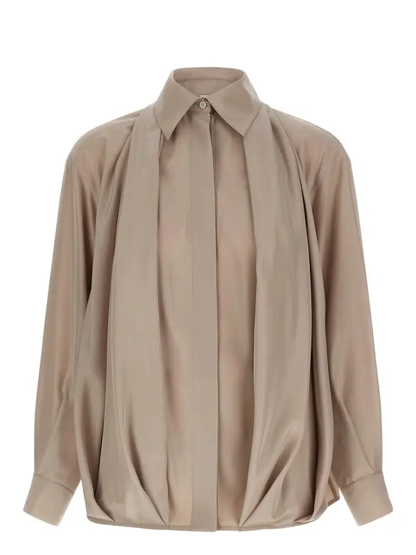 Loewe Silk Draped Shirt - Pink