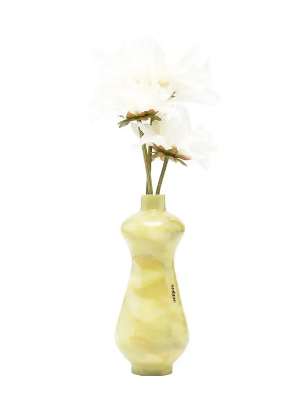 Cult Gaia Clutch Bag With Sculpted Silhouette And Flower Embellishments - Green
