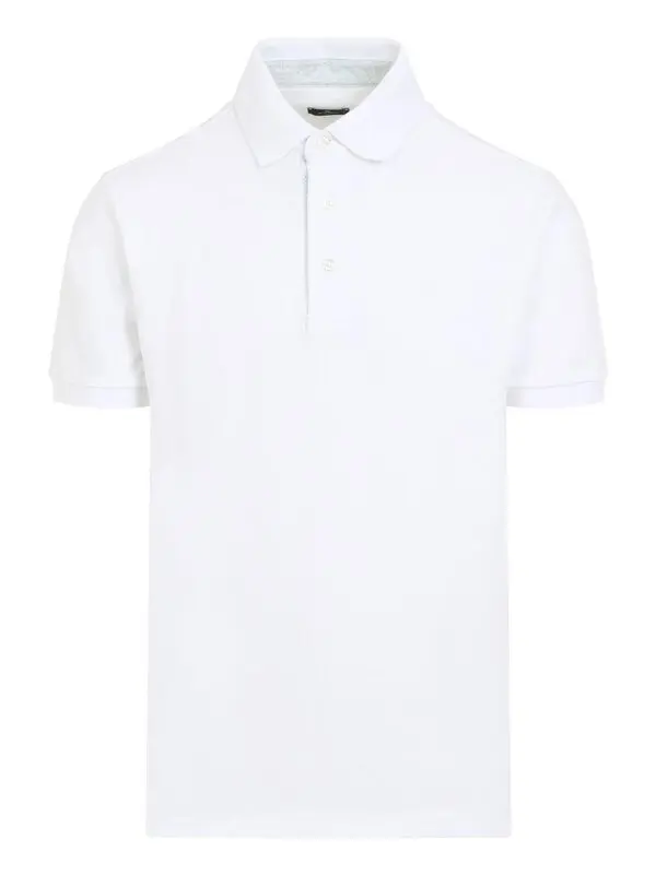 Etro Cotton Piqué Polo Shirt - White