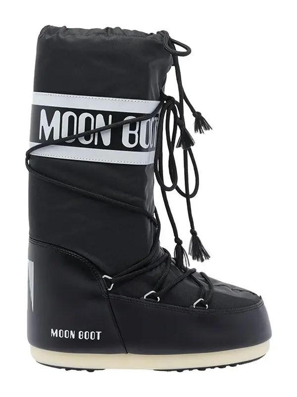 Moon Boot Icon Nylon Knee-high Boots - Black