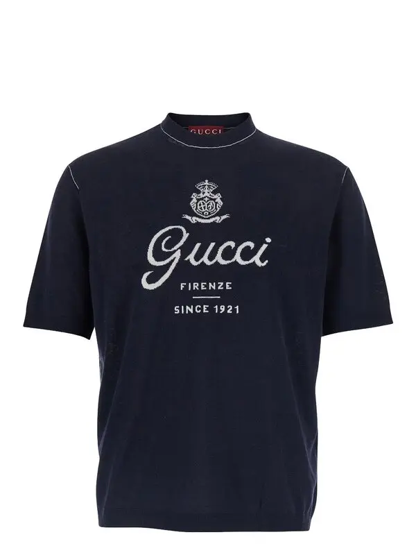 Gucci Wool Sweater With Logo - Multicolor