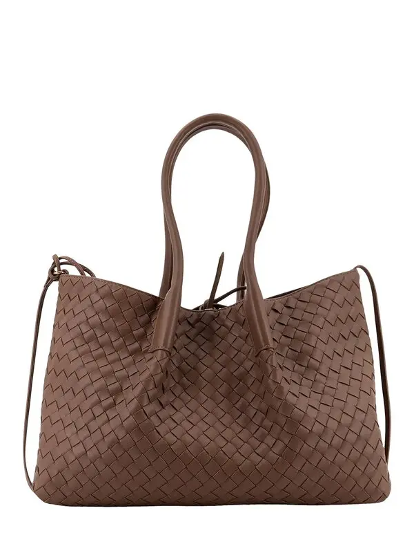 Bottega Veneta Pinacoteca Intrecciato Leather Handbag - Multicolor