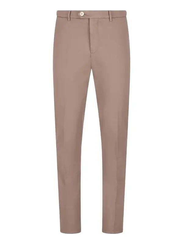 Brunello Cucinelli Garment-dyed Gabardine Tailored Trousers - Multicolor