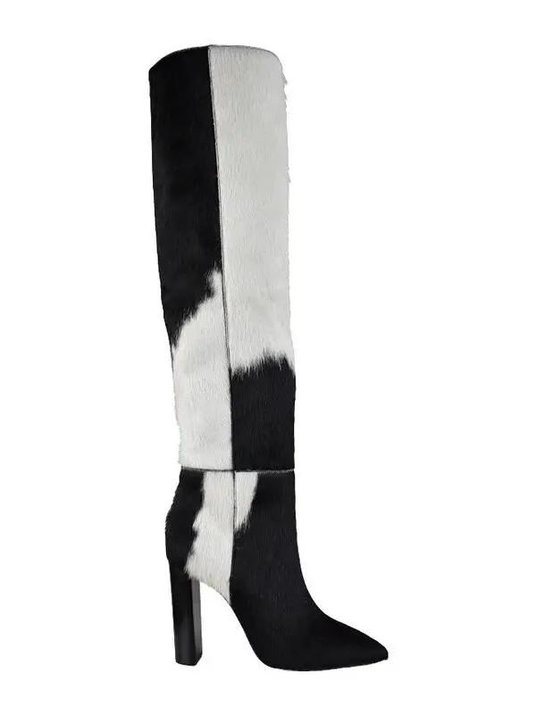Saint Laurent High Heel Pointed Toe Boots - Black