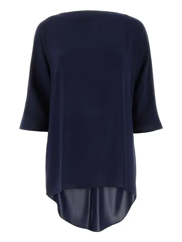 Max Mara Midnight Triacetate Blend Ferro Blouse - Blue