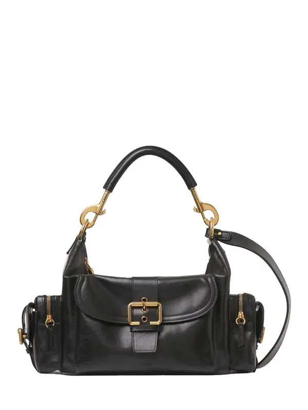 Chloé Shiny Leather Camera Bag - Black