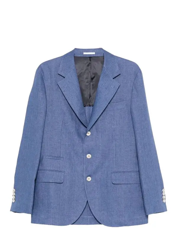 Brunello Cucinelli Linen Deconstructed Blazer - Multicolor