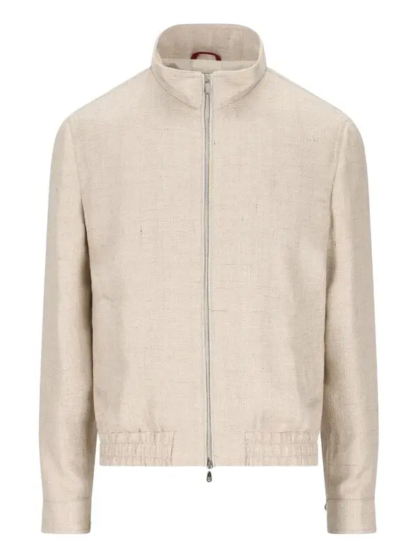 Brunello Cucinelli Silk Bomber Jacket - Multicolor