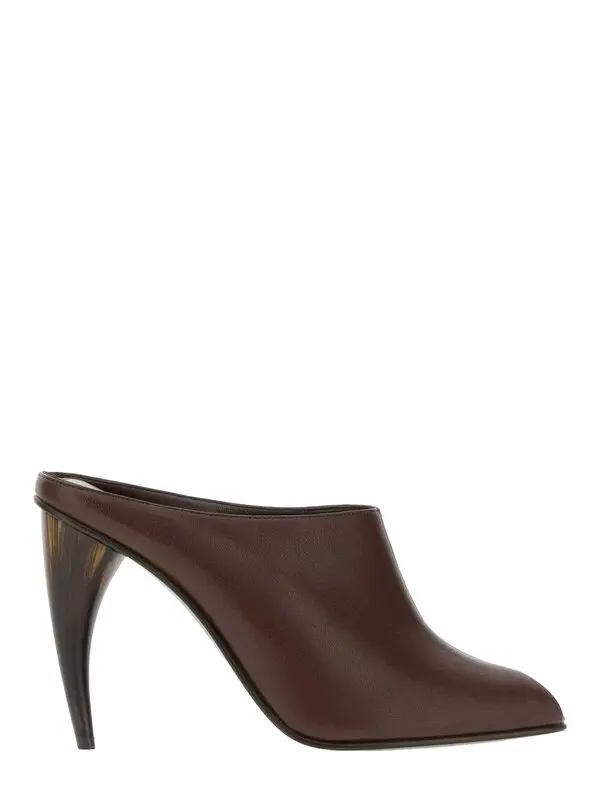 Alexander McQueen Leather Mules - Brown