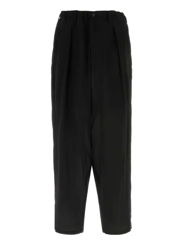 Yohji Yamamoto Crepe Trousers - Black