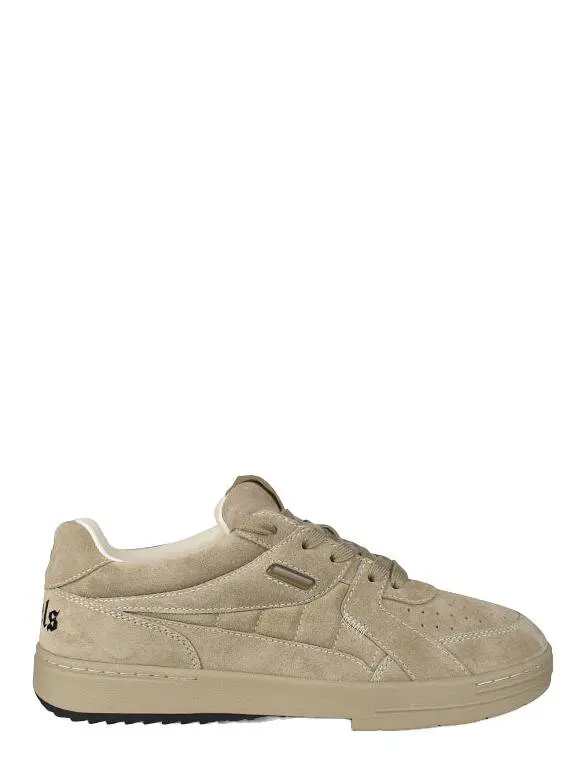 Palm Angels Suede Low Top Sneakers - Cream
