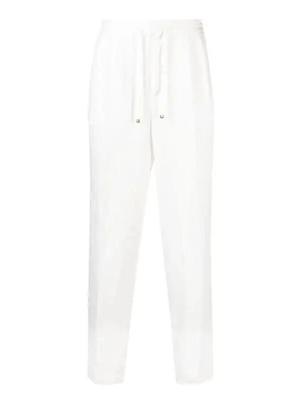 Brunello Cucinelli Garment-dyed Linen Gabardine Leisure Fit Trousers - Multicolor