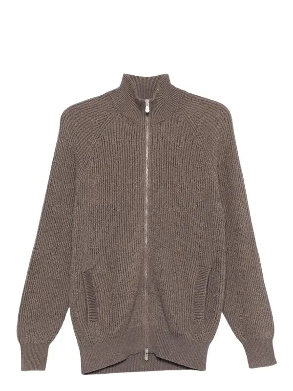 Brunello Cucinelli Zip-front Cardigan - Multicolor