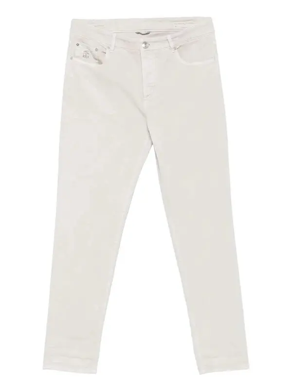 Brunello Cucinelli Garment-dyed Comfort Lightweight 5-pocket Jeans - Multicolor