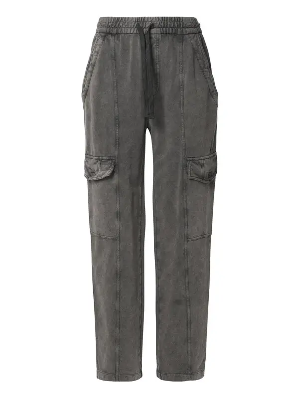 Isabel Marant Étoile Peorana Cargo Jogger Pants - Black