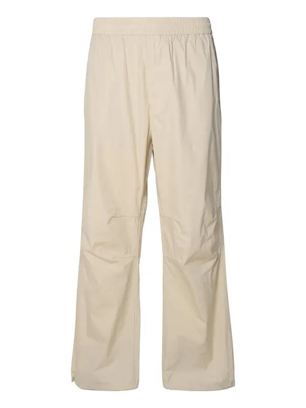 Burberry Beige Cotton Blend Trousers - Cream