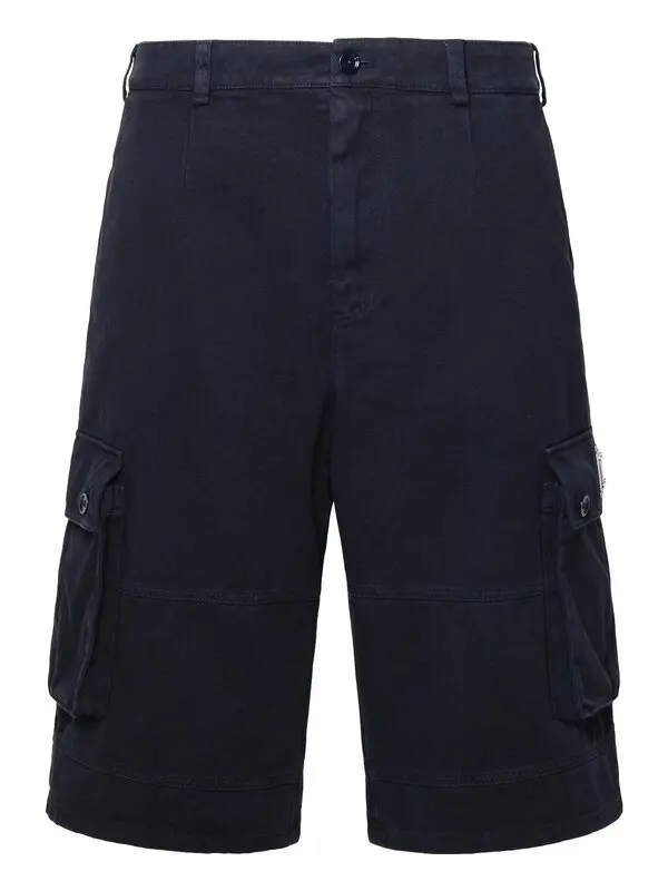 Dolce & Gabbana Cotton Cargo Bermuda Shorts - Blue