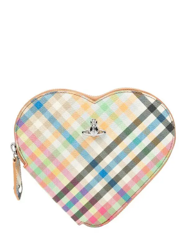VIVIENNE WESTWOOD Heart Shaped Crossbody Bag With Orb Detail - Cream