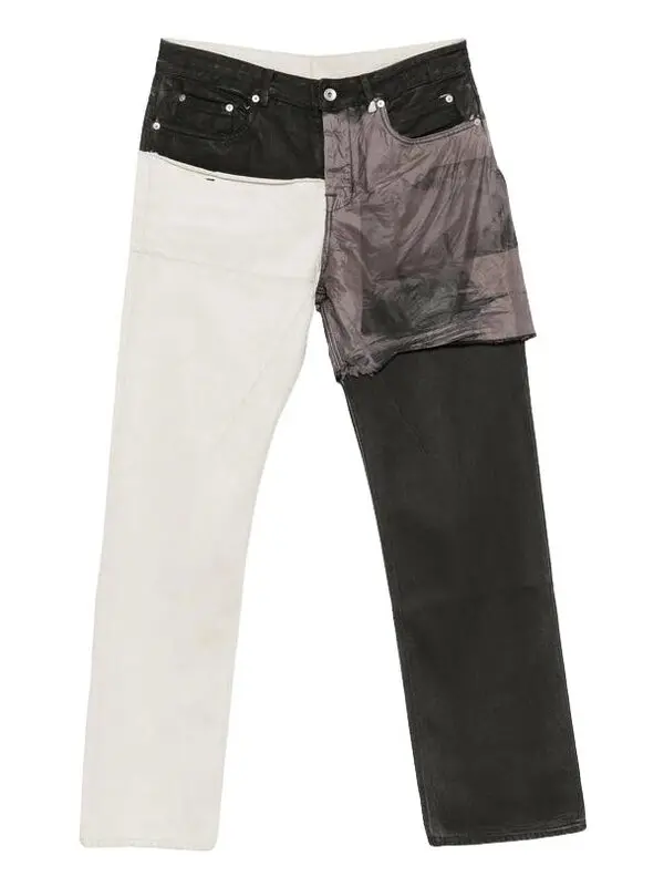 Rick Owens Patchwork Jeans - Cream