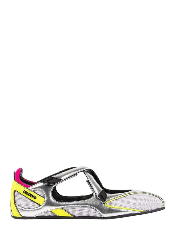 Attico Floor 001 Ballerinas - Silver