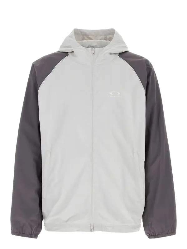 Balenciaga Light Grey Tech Fabric Hooded Jacket - Gray