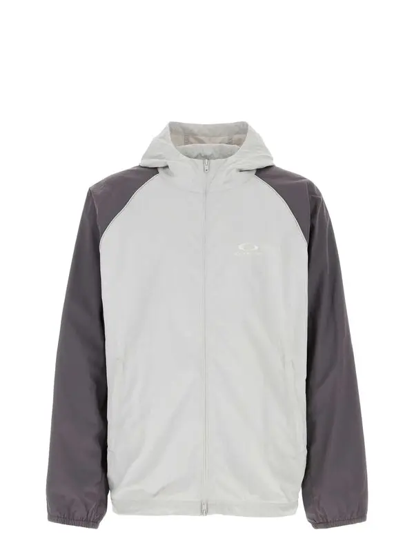 Balenciaga Light Grey Tech Fabric Hooded Jacket - Gray