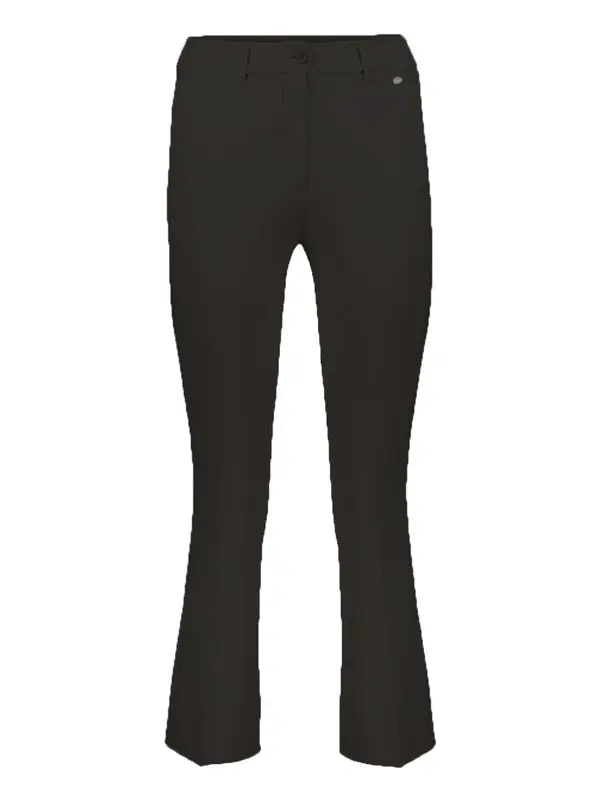 Herno Flared Cropped Trousers - Black
