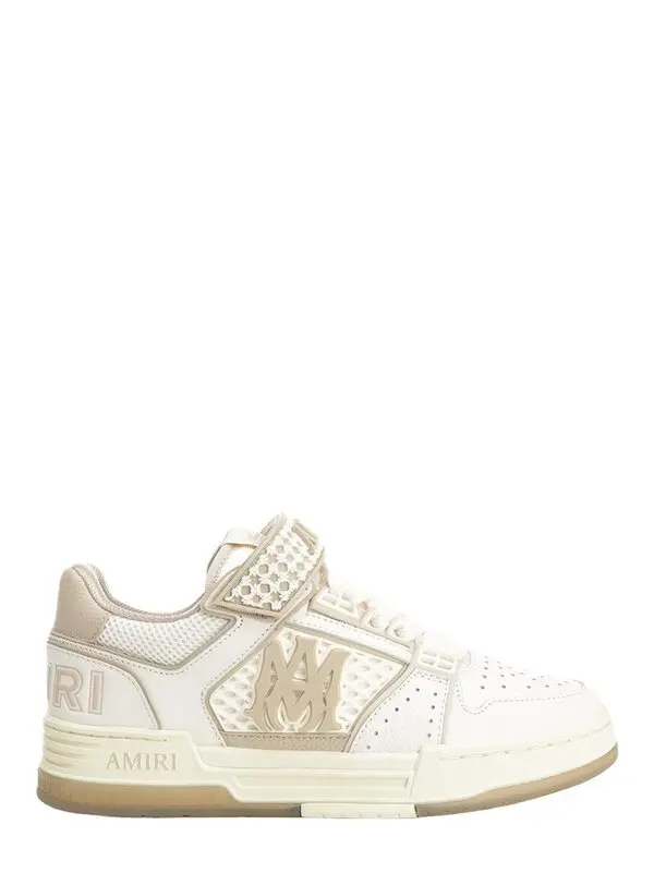 Amiri Skyline Leather Sneakers With Ma Logo - White