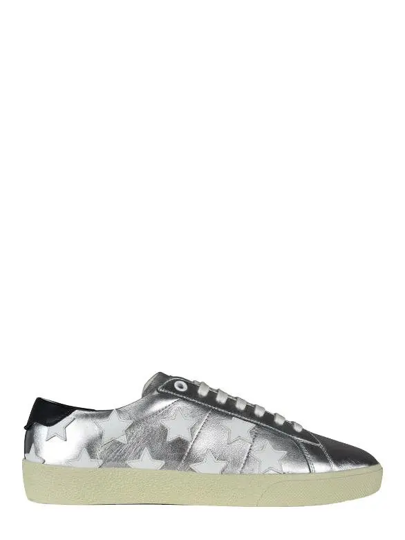 Saint Laurent Court Classic Sneakers - Silver