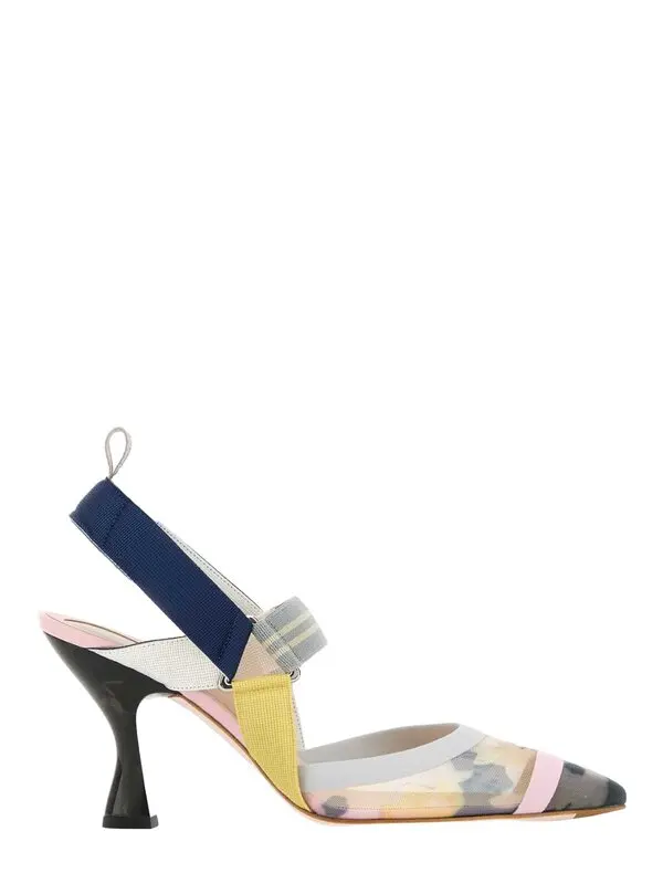 Fendi Mesh Colibri Pumps - Multicolor