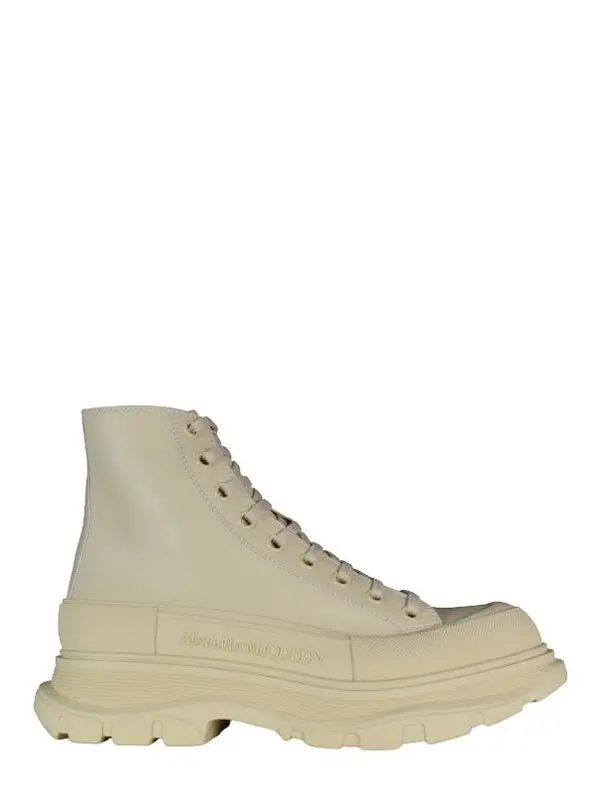 Alexander McQueen Tread Slick High-top Sneakers - Cream
