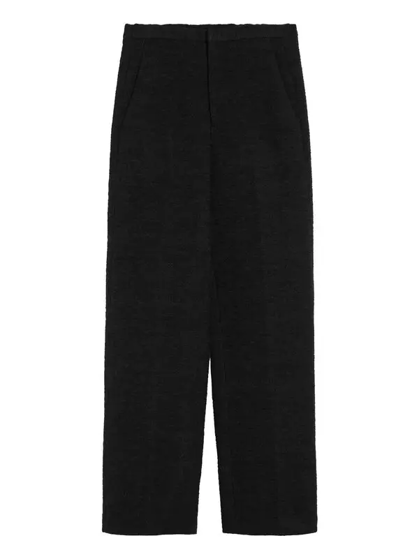 Loulou De Saison Straight Boucle Trousers - Black