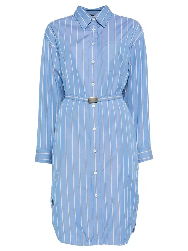 A.p.c. Striped Shirt Dress - Blue