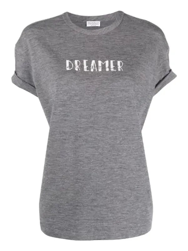Brunello Cucinelli Dreamer" Jersey T-shirt - Gray