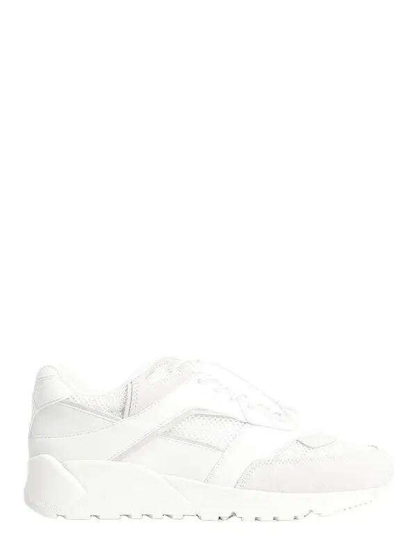 Saint Laurent Bump" Sneakers In Smooth Leather And Suede - White