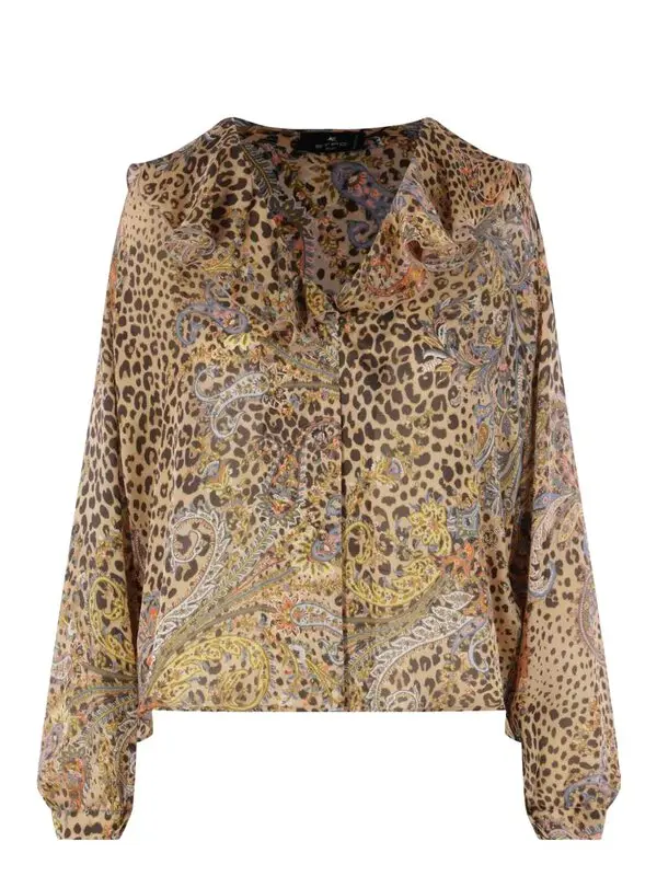 Etro Printed Silk Shirt - Multicolor