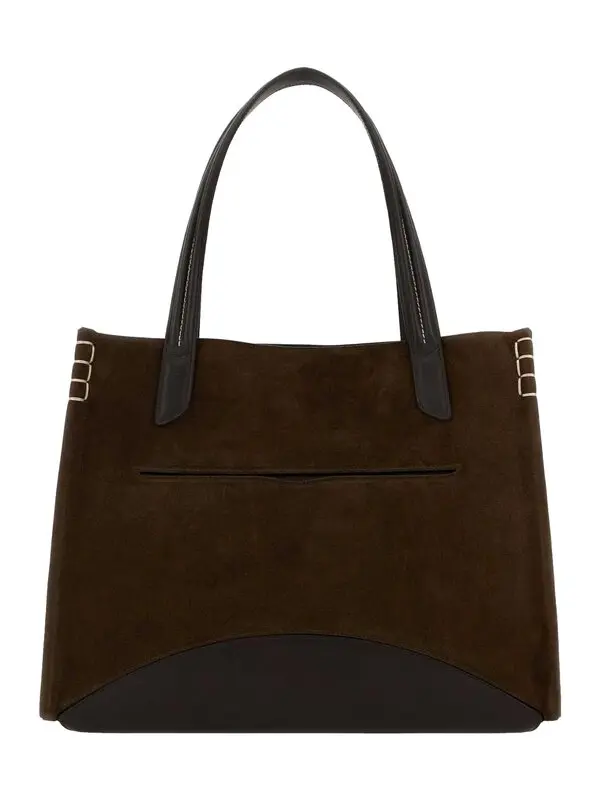 JW Anderson Suede Loafer Tote Bag - Brown