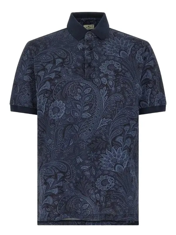 Etro Pegasus Arnica Polo With Paisley Pattern - Multicolor