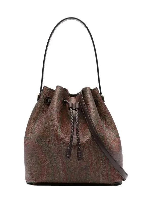 Etro Saturno Medium Bucket Bag - Brown