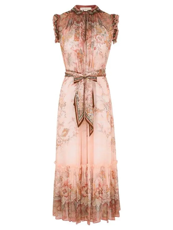 Zimmermann Alchemy Flutter Dress - Multicolor