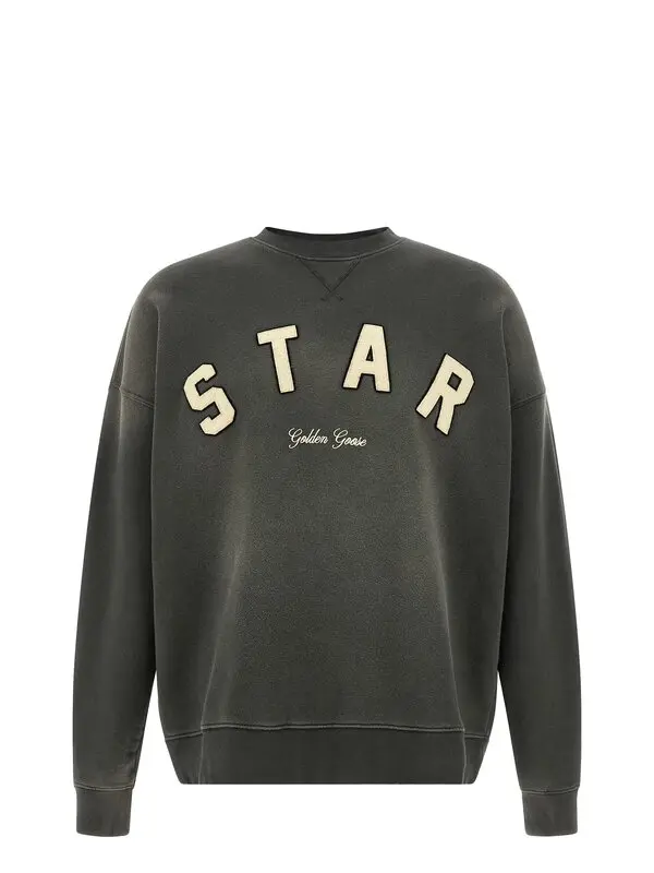GOLDEN GOOSE Star Patch Sweatshirt - Gray